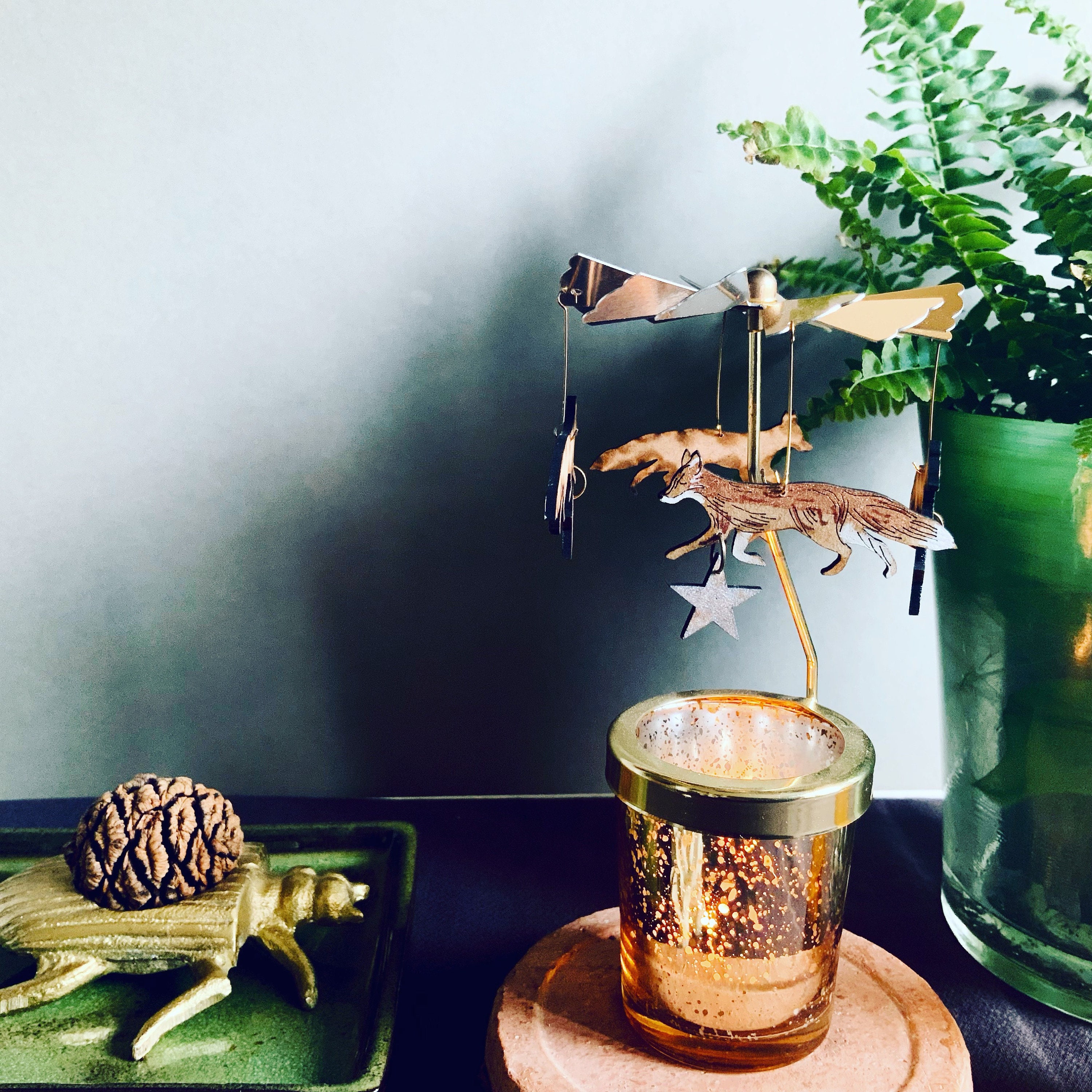 Fox Candle Carousel - Etsy