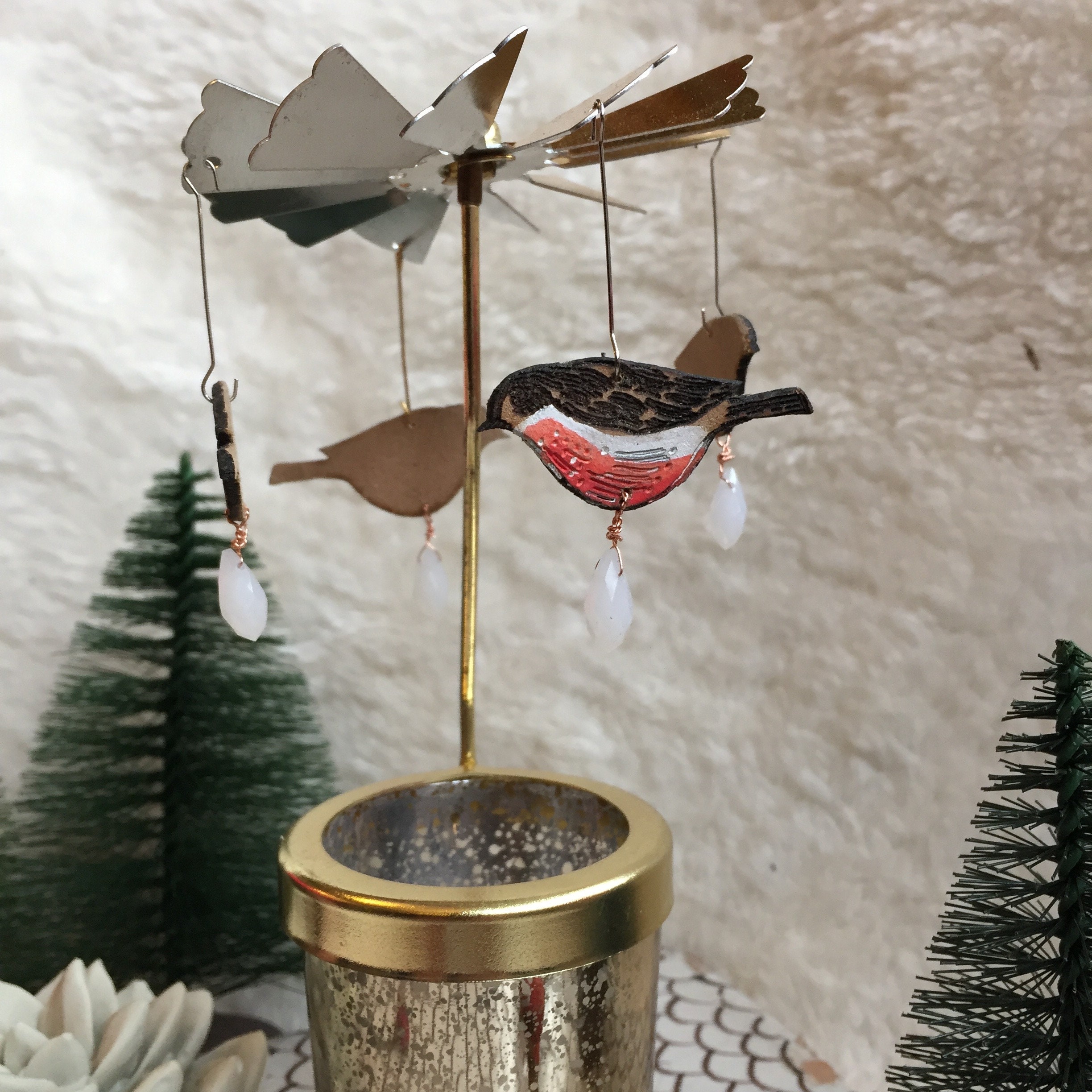 Robin Candle Carousel | Etsy