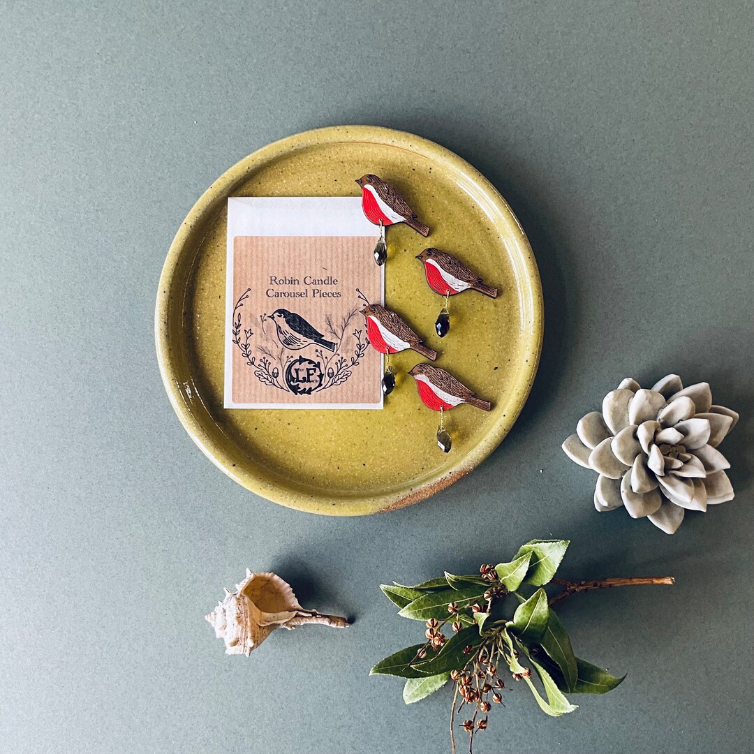 Robin Candle Carousel Pieces - Etsy