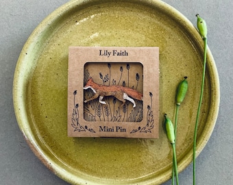 Fox Lapel Pin Brooch Art Nouveau Silver-plated or Gilded - Etsy