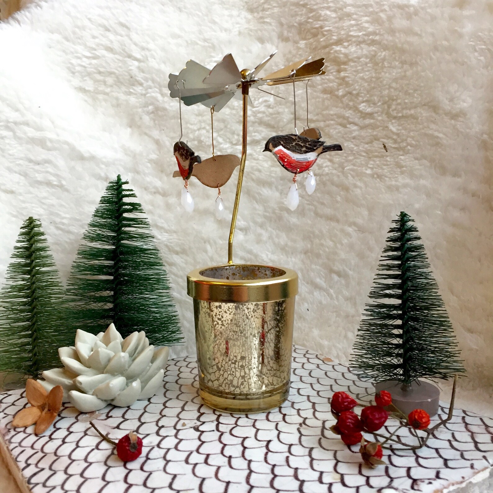 Robin Candle Carousel | Etsy