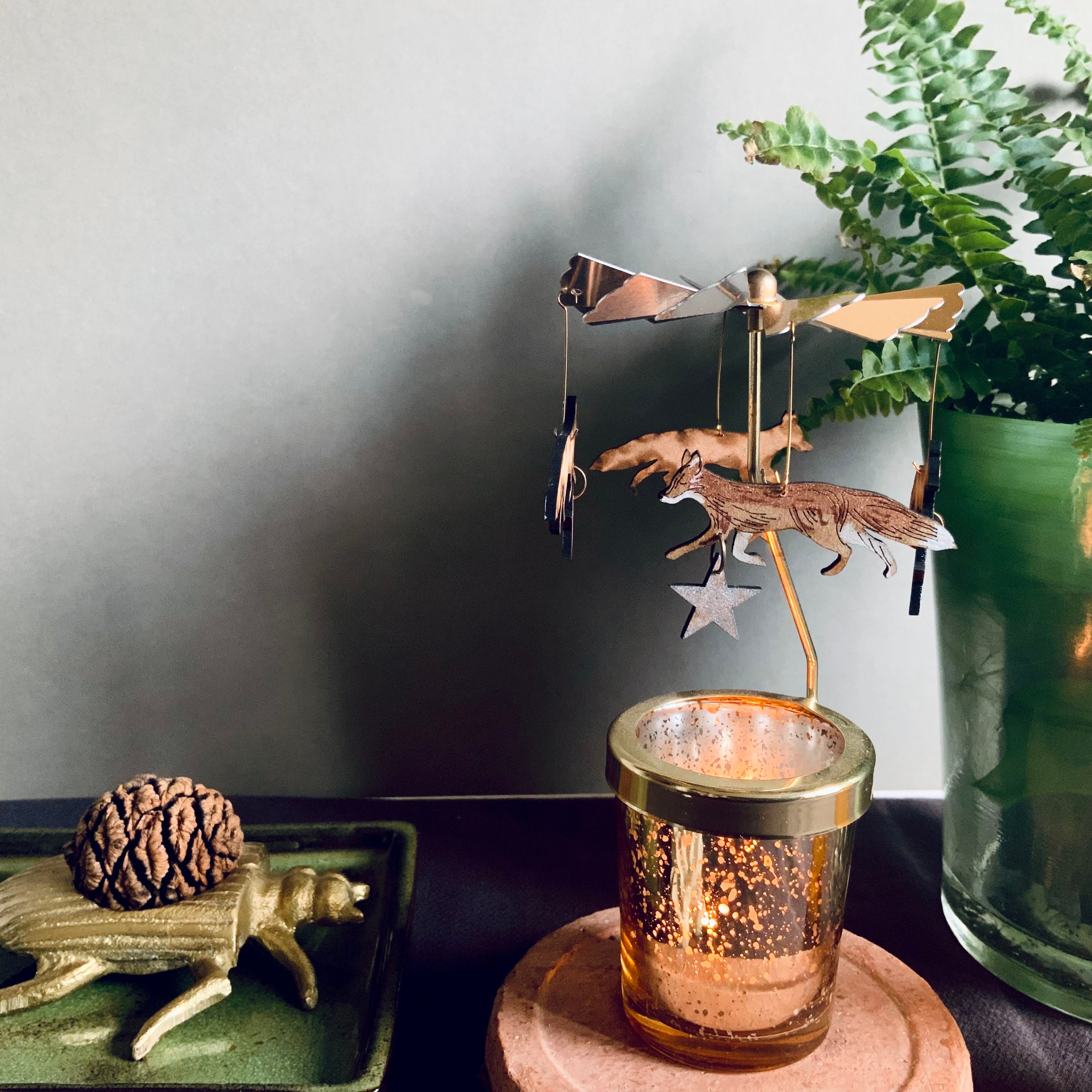 Fox Candle Carousel - Etsy
