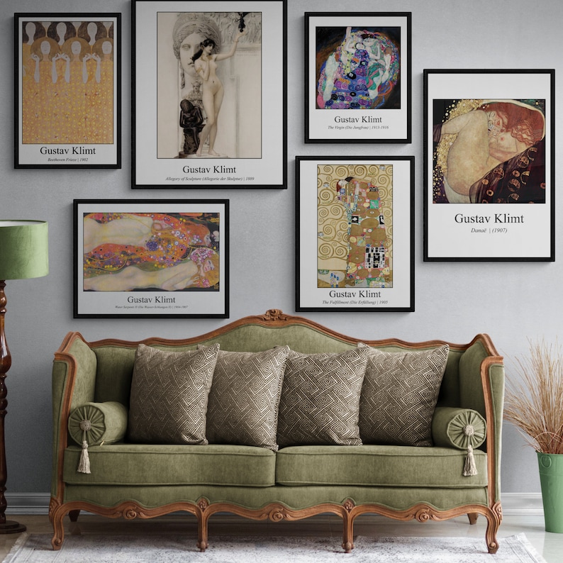 Printable Digital Download Vintage Art Print Gustav Klimt's Beethoven ...