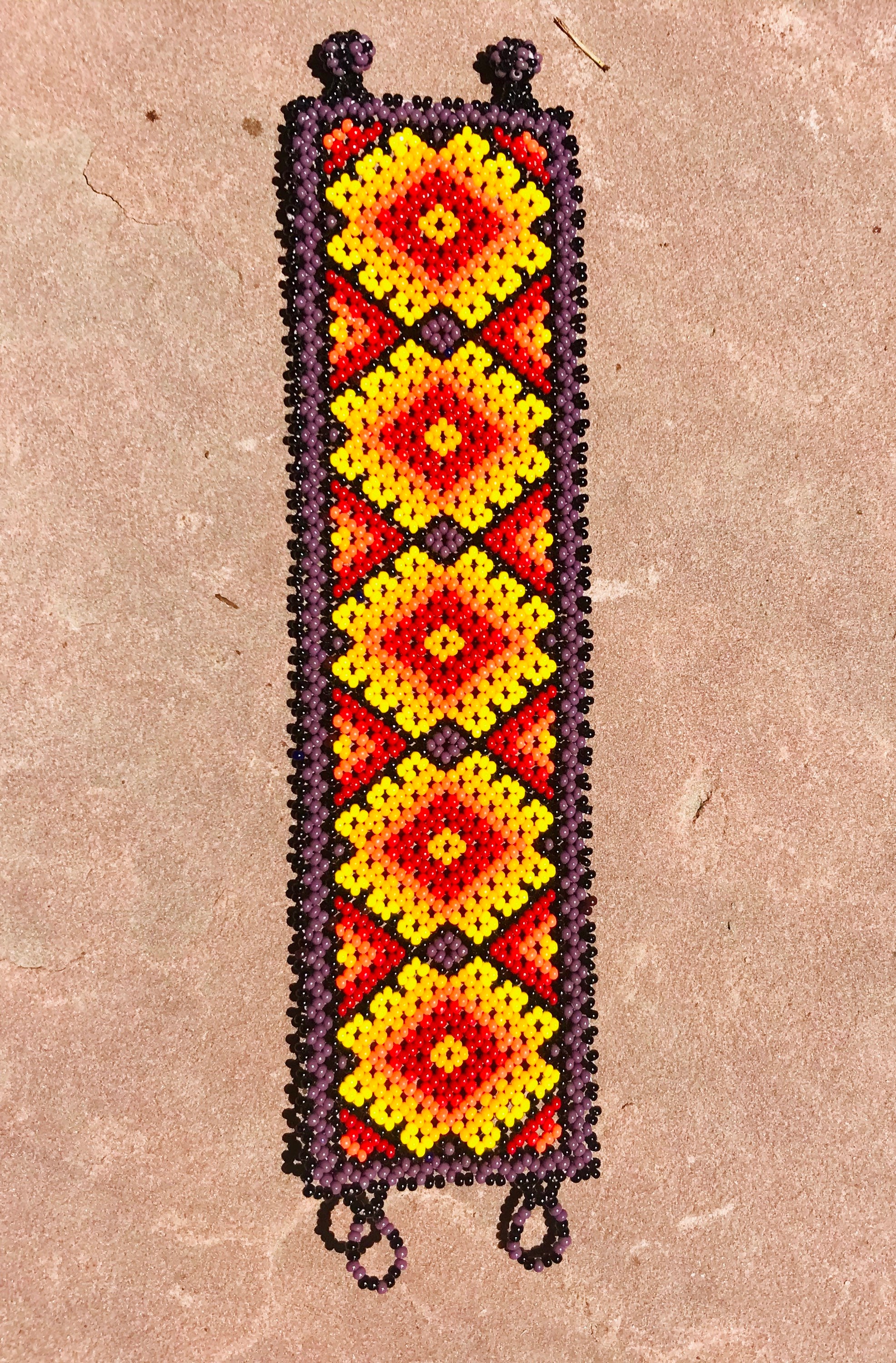 Beaded Bracelet>huichol Beadwork, Traditional Wixarika Art, Bead Art ...