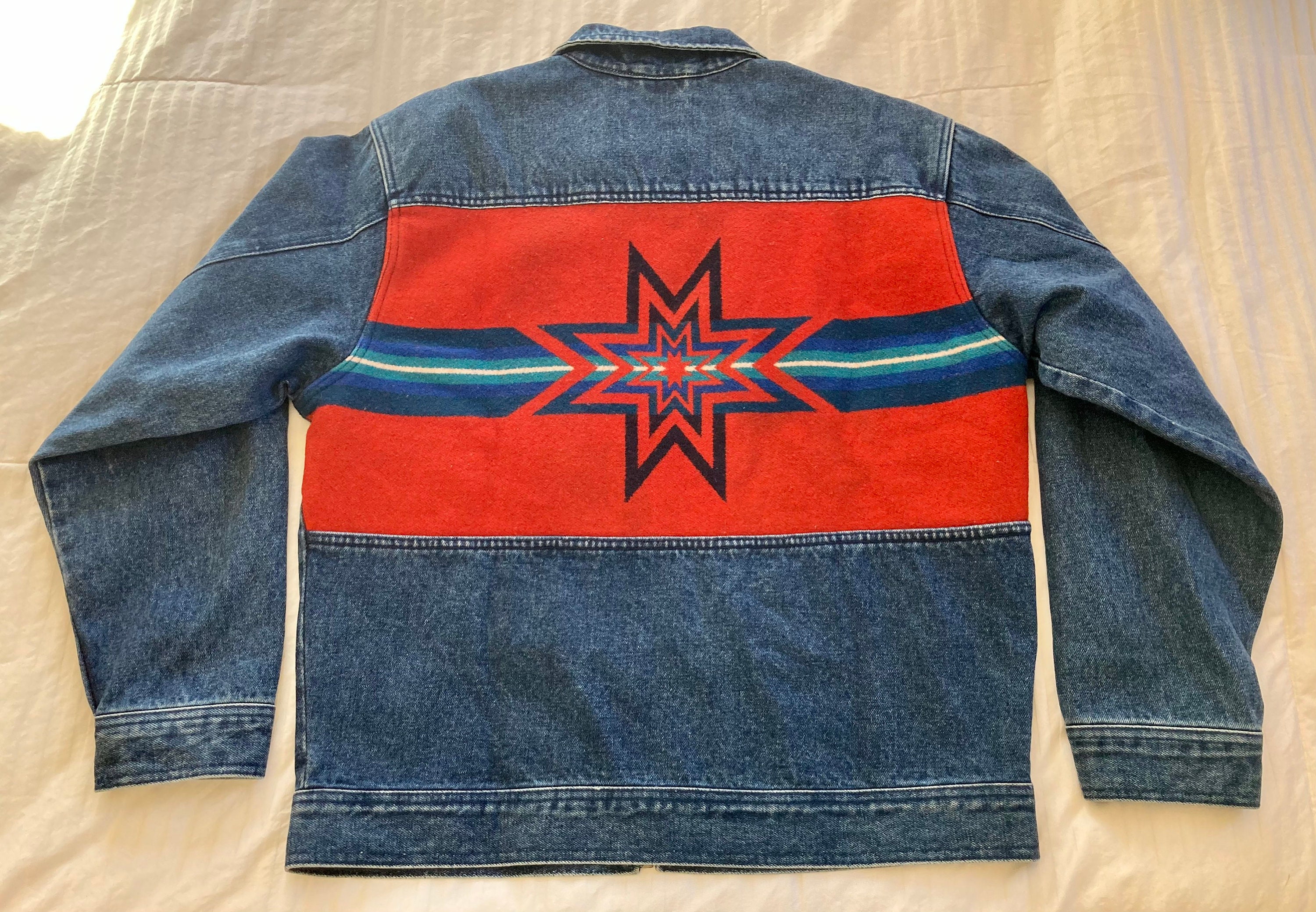 Pendleton Denim Jacketmen's Medium Native Style - Etsy