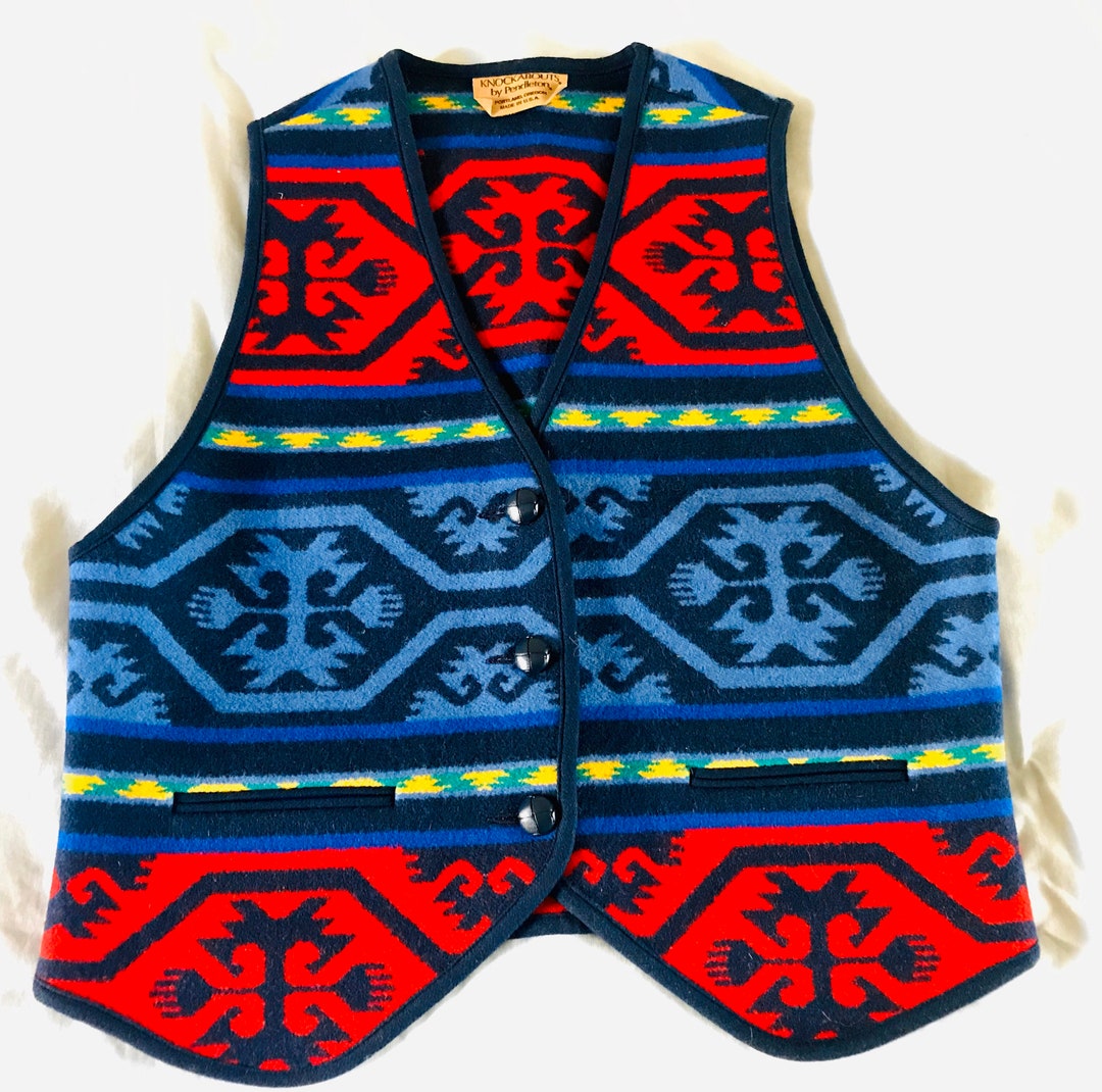 Pendleton Wool Vest> Women's Small, Native Style Jacket, Southwest Vest ...