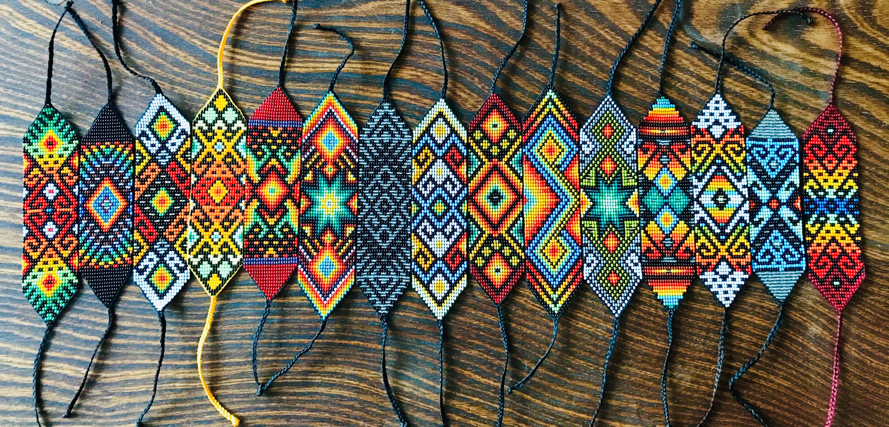 Beaded Necklace Indigenous Beadwork Hand Made Sacred - Etsy