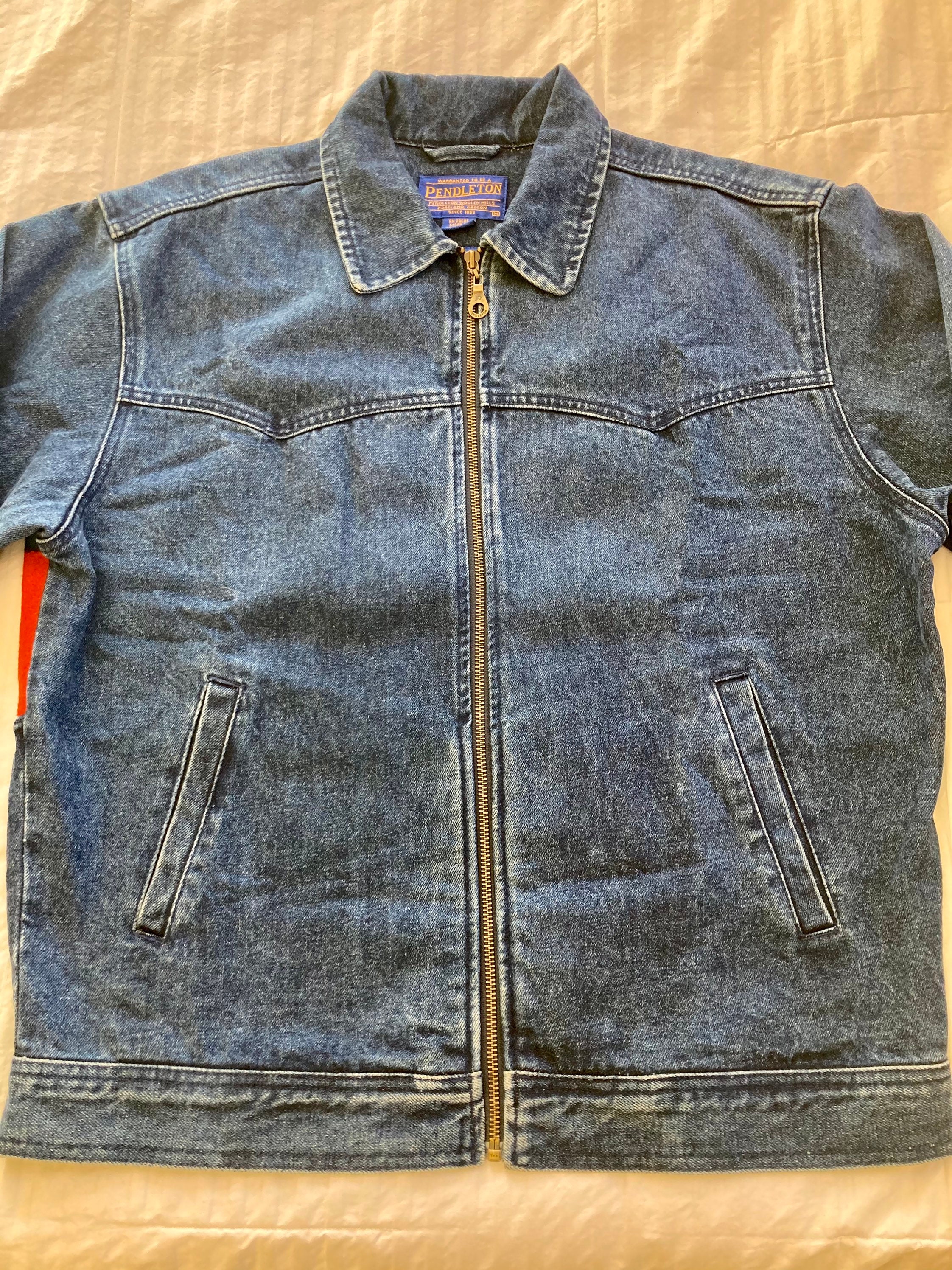 Pendleton Denim Jacketmen's Medium Native Style - Etsy