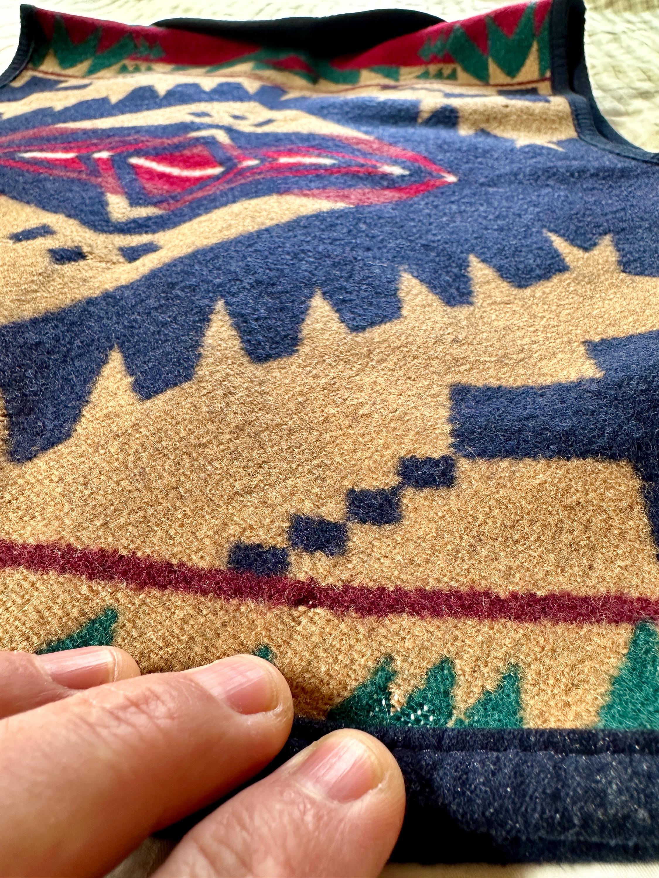 Pendleton Wool Vest> Women’s Medium, Southwestern Vest, Native Style ...