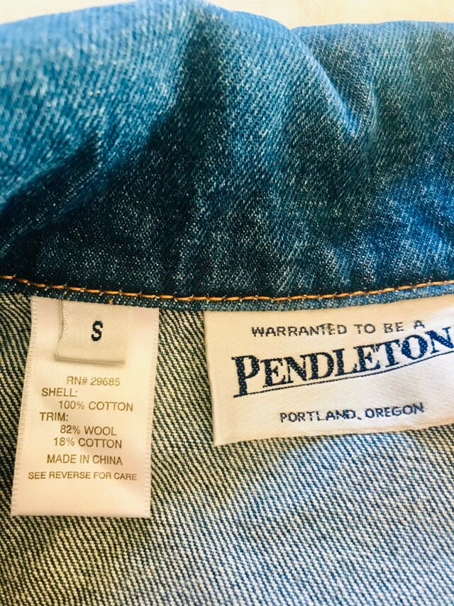 Pendleton Denim Vestwomen's Small, Native Style Jacket, Southwest Vest ...