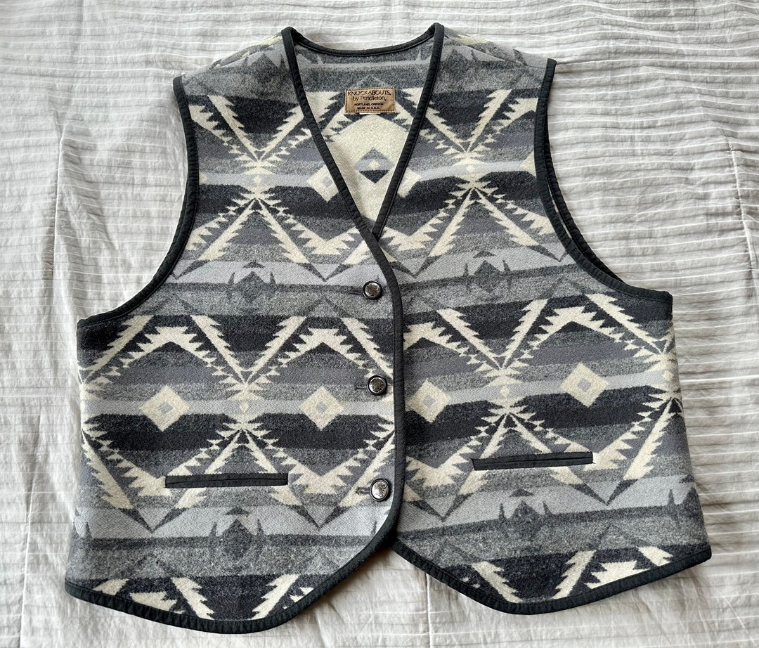 Pendleton Wool Vest Mens Medium, Womens XL, Southwestern Vest, Native ...