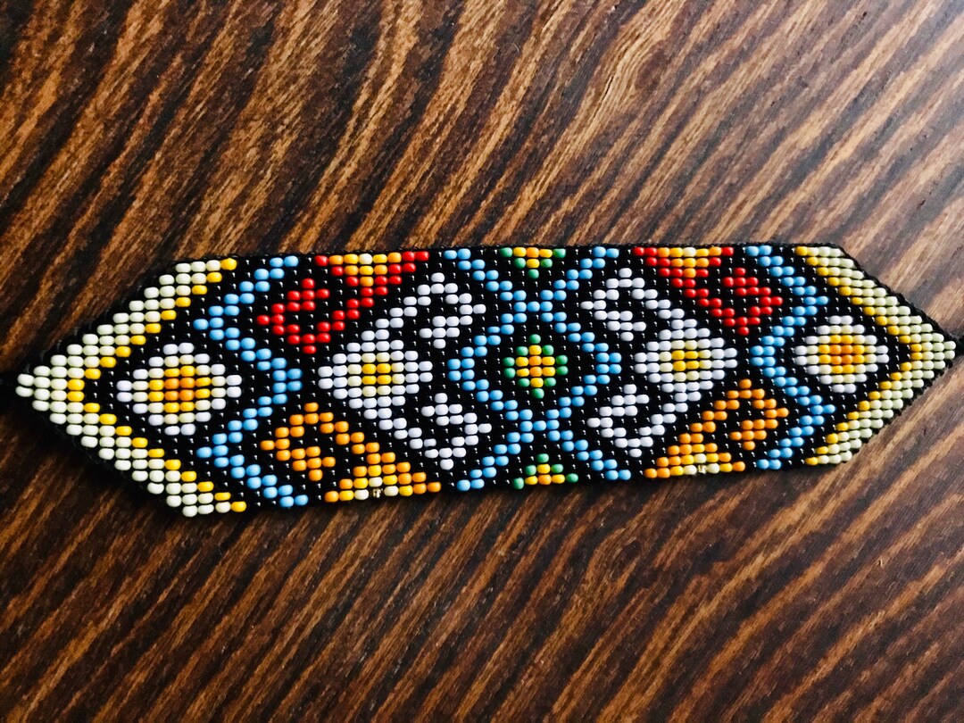 Embera Braceletindigenous Beadwork, Hand Made Sacred Jewelry, One of ...