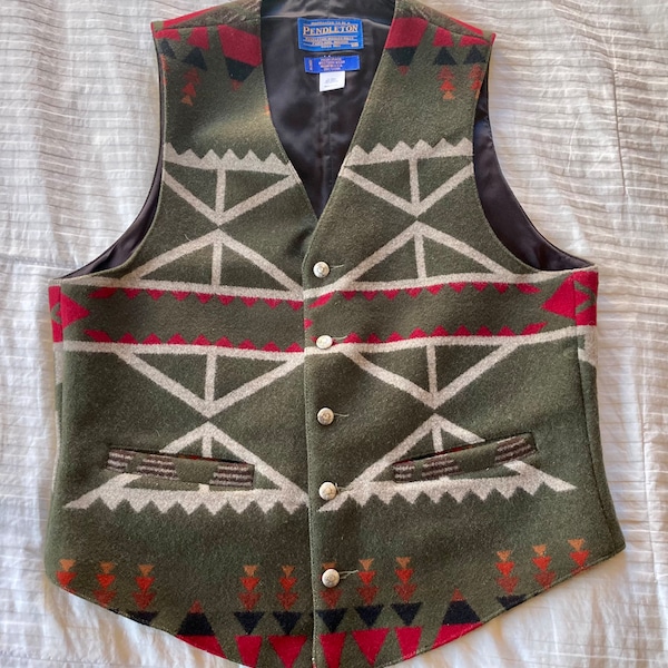 Pendleton Vest - Etsy