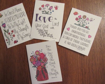 Christian note cards | Etsy