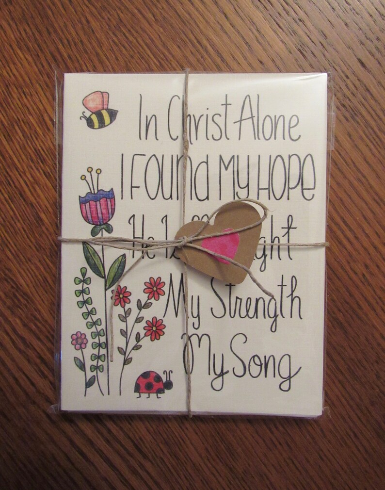 8 Bible Verse Note Cards-hand-designed & Lettered-religious | Etsy