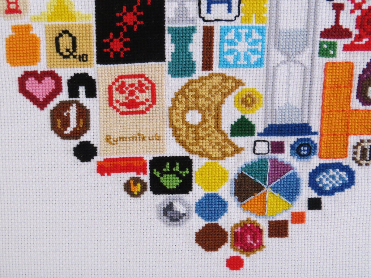 I Love Board Games Cross Stitch Digital PDF Pattern - Etsy