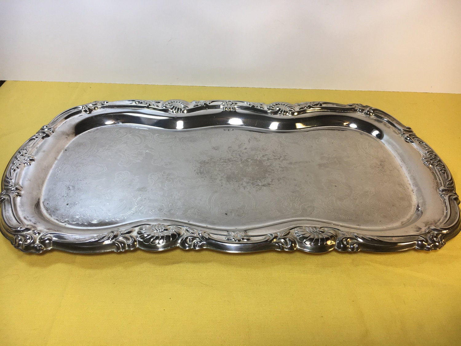 Vintage Platter Silver Plated, Silver Plated Server EP ON Steel Hong ...