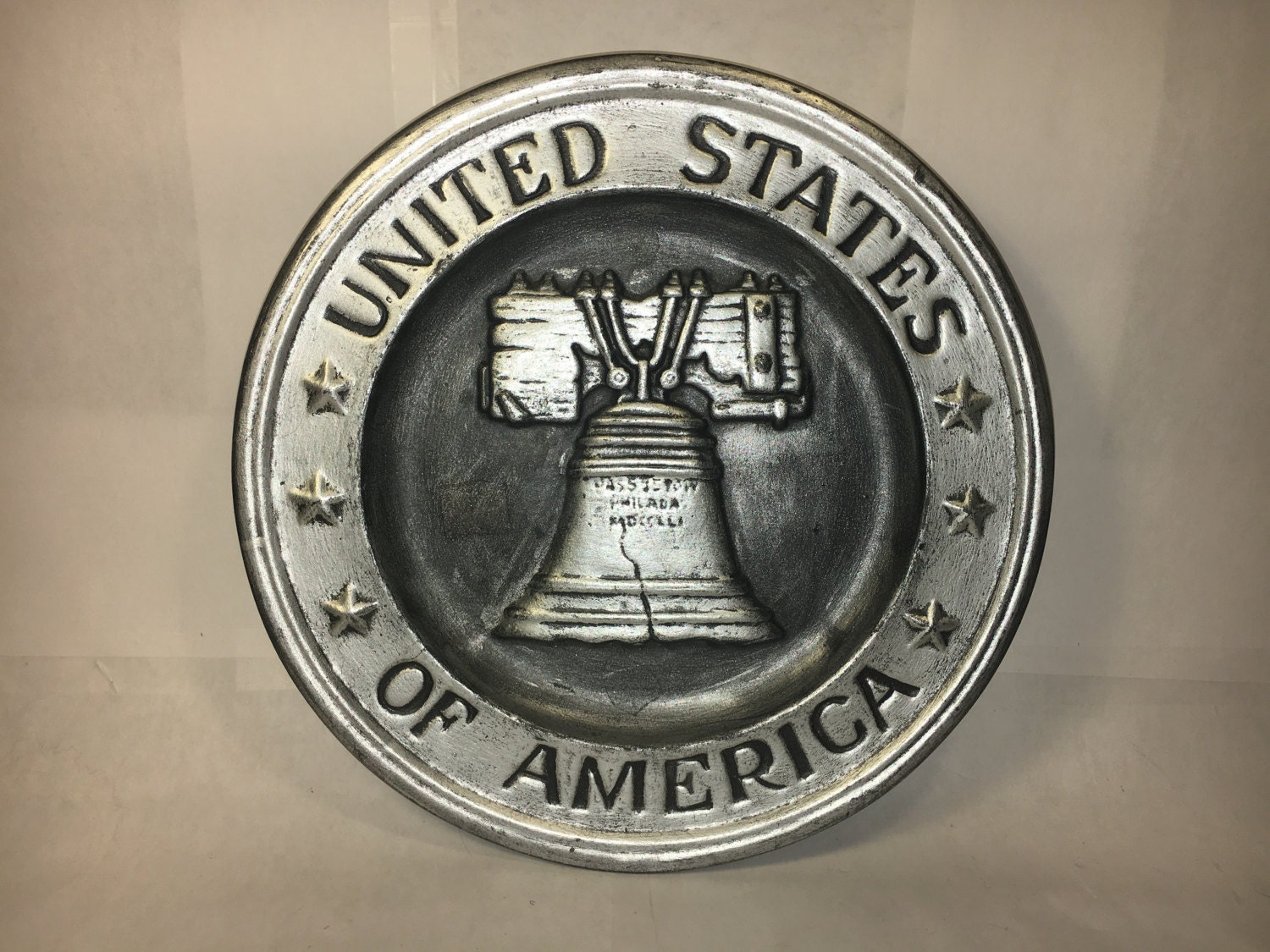 Vintage Liberty Bell Plate, Decorative Ceramic Plate, United States of ...