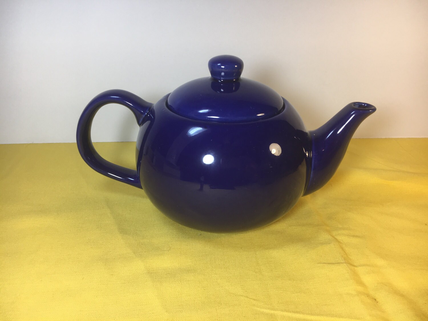 Vintage Cobalt Blue Teapot, Porcelain Designpac 5 Tall Teapot Designpac ...