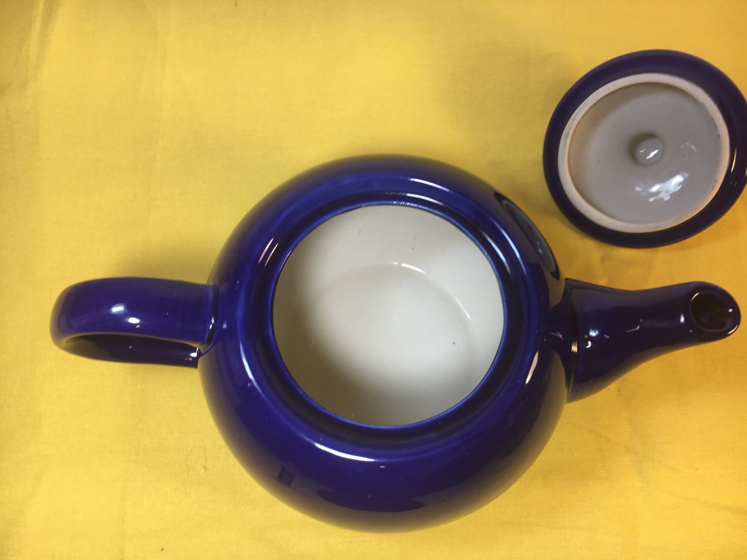 Vintage Cobalt Blue Teapot, Porcelain Designpac 5 Tall Teapot Designpac ...