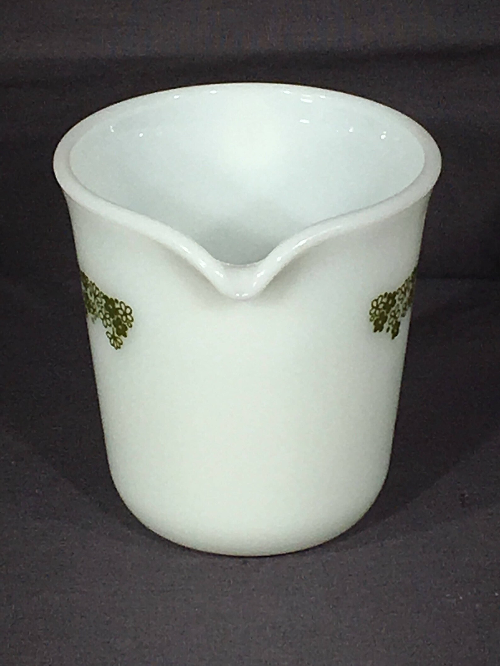 Vintage Pyrex Creamer Crazy Daisy Creamer White & Green | Etsy