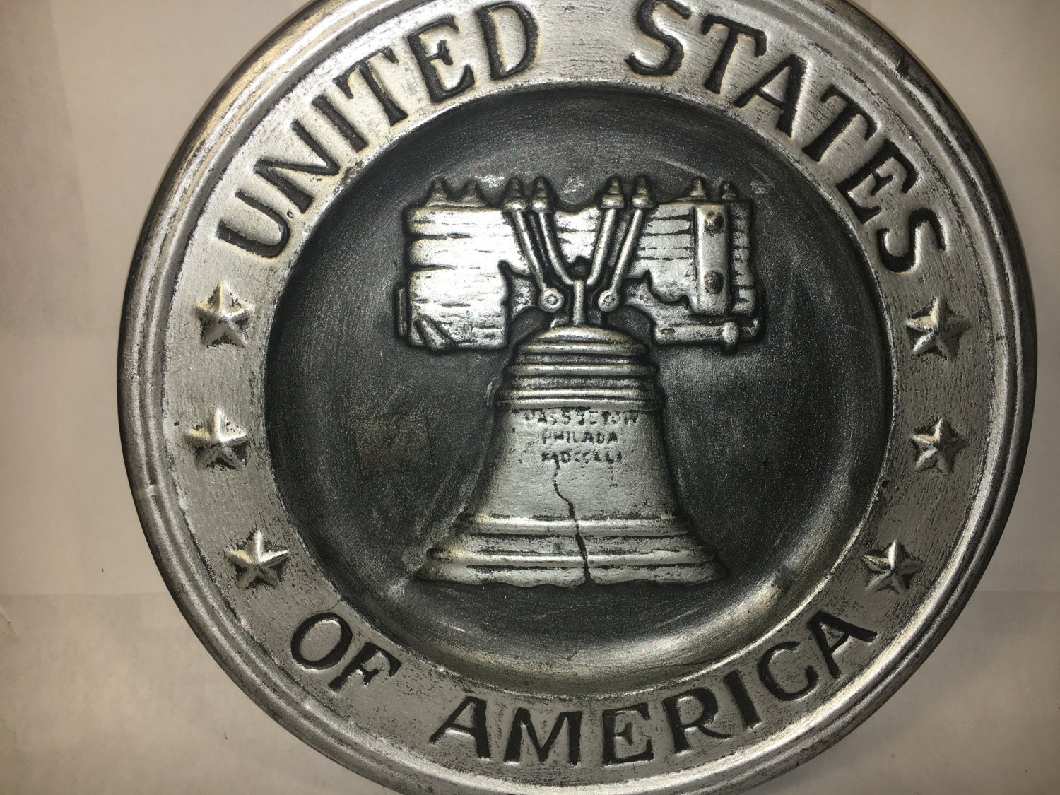 Vintage Liberty Bell Plate, Decorative Ceramic Plate, United States of ...