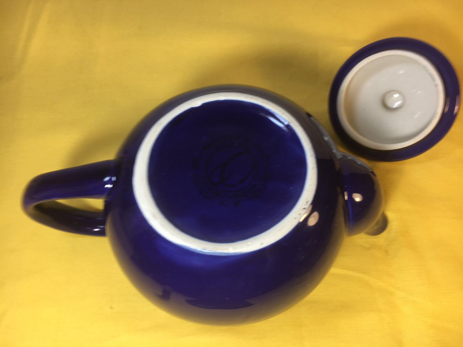 Vintage Cobalt Blue Teapot, Porcelain Designpac 5 Tall Teapot Designpac ...