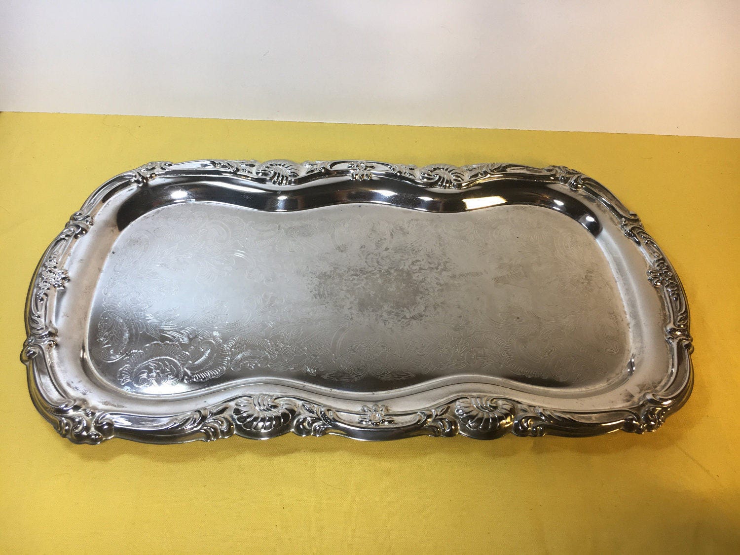 Vintage Platter Silver Plated, Silver Plated Server EP ON Steel Hong ...