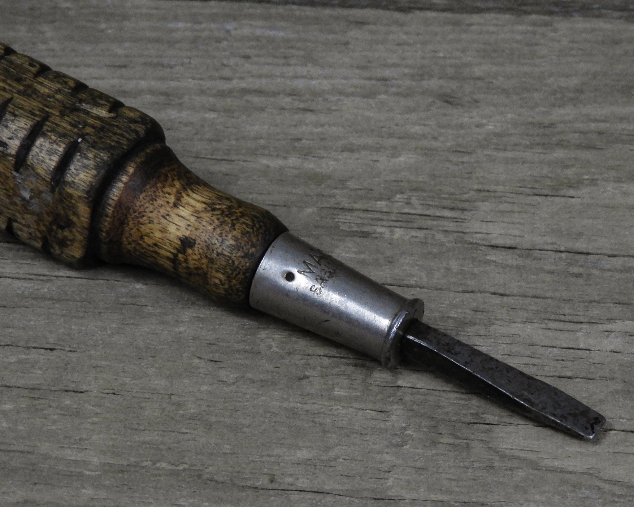 Vintage Mac Screwdriver, Straight Head, Distressed Wood, Wooden Handle ...