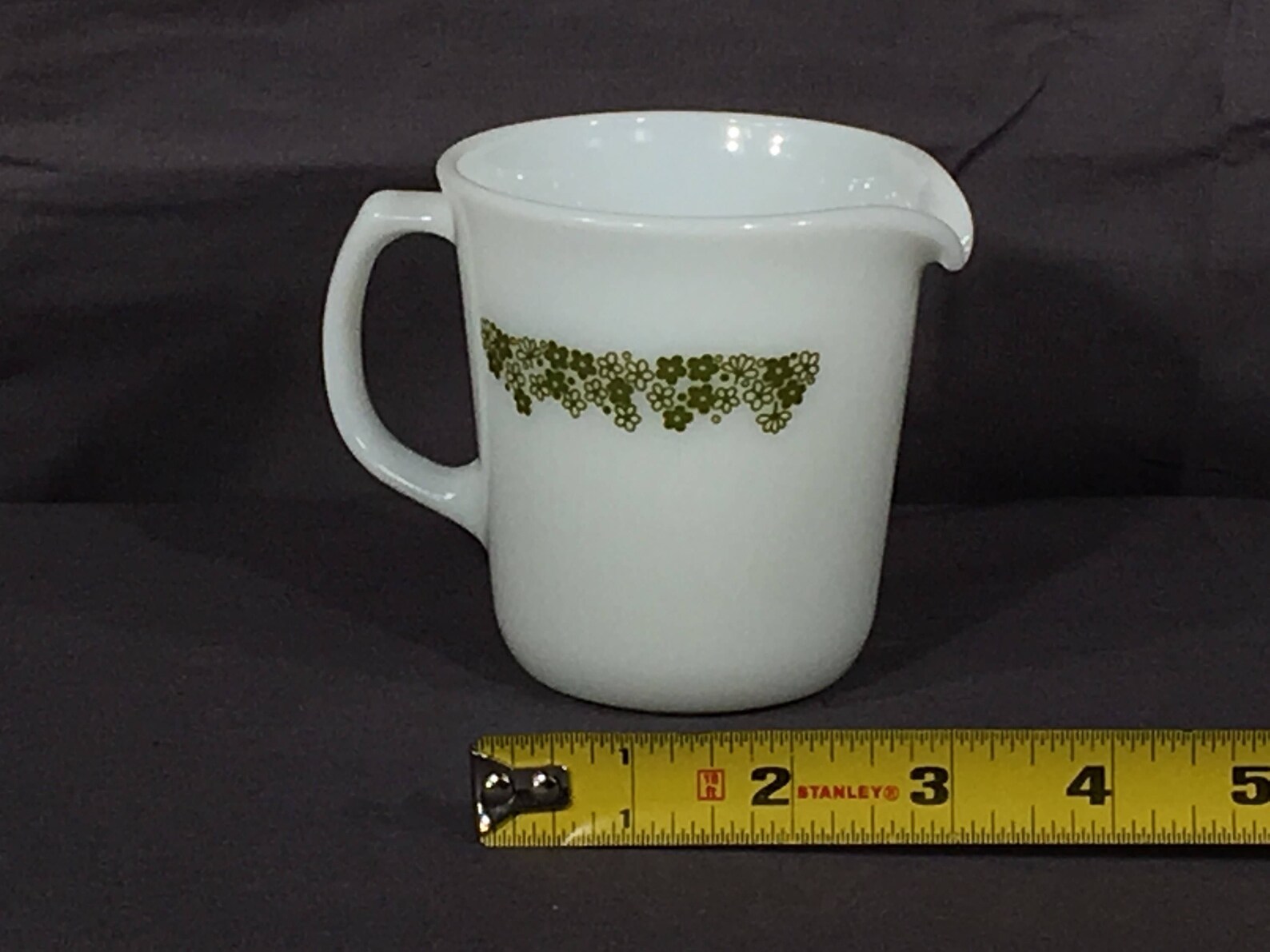 Vintage Pyrex Creamer Crazy Daisy Creamer White & Green | Etsy