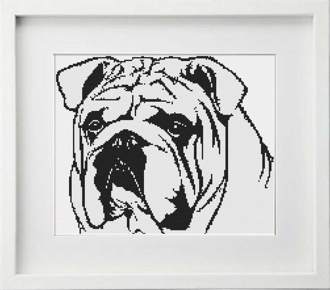 BOGO Free, BULLDOG, Cross Stitch Pattern, Instant Download, REF 108 ...