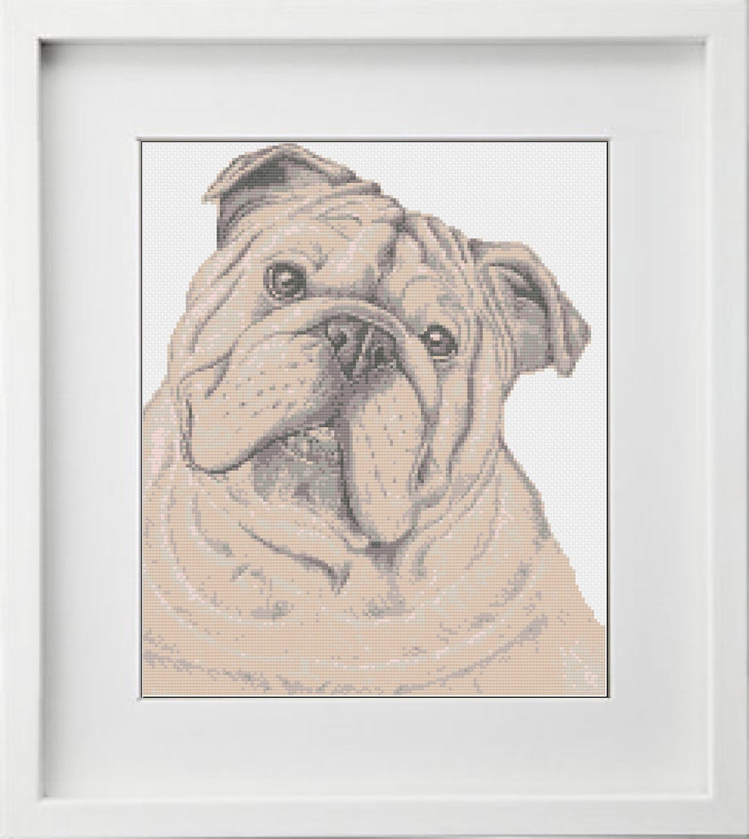 Cross Stitch Pattern Bulldog, Buy One Get One Free, Instant Download ...