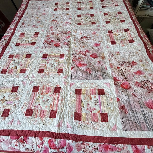 Cherry Blossom Quilt - Etsy