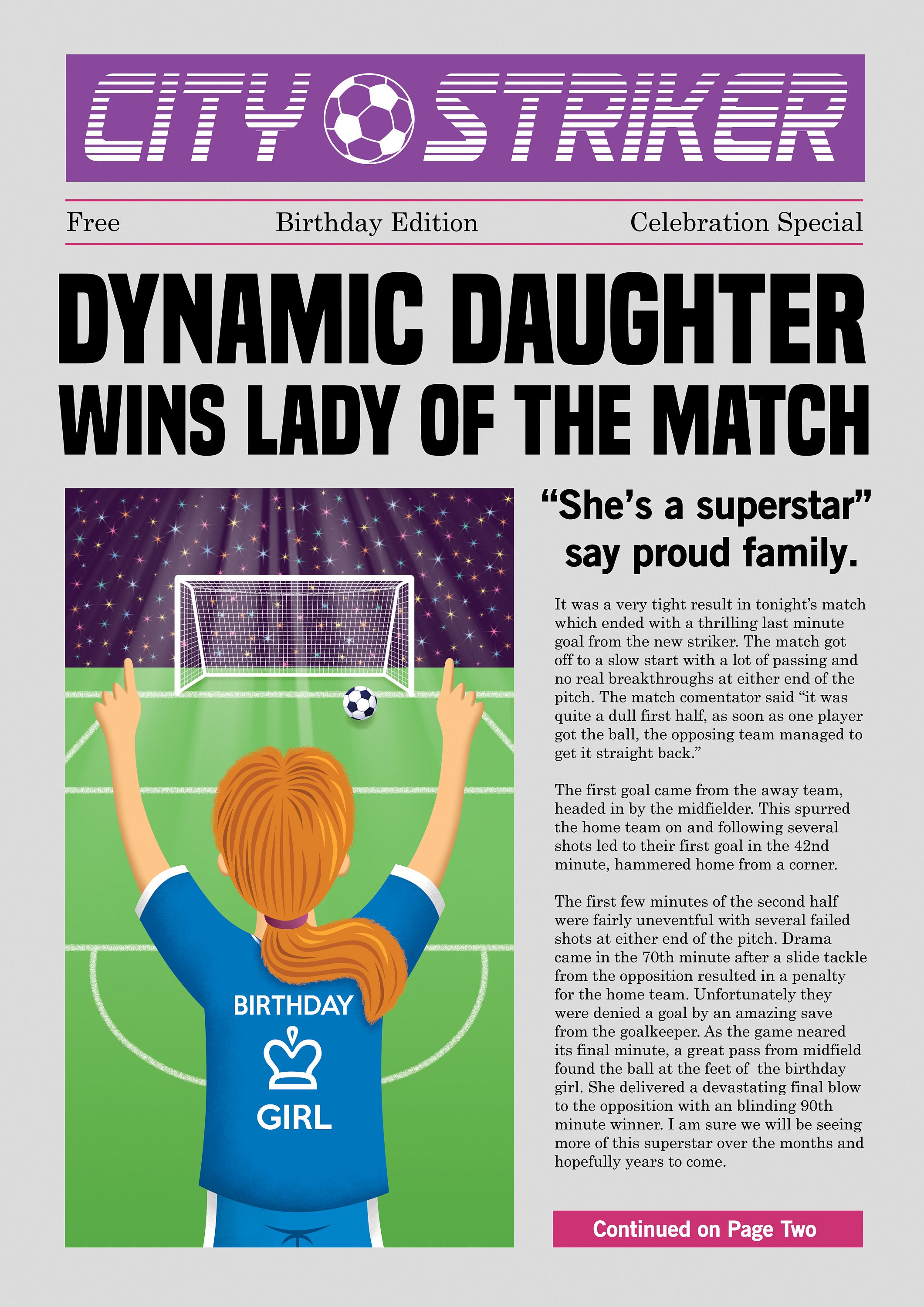 Dynamic Daughter greetings Card - Etsy