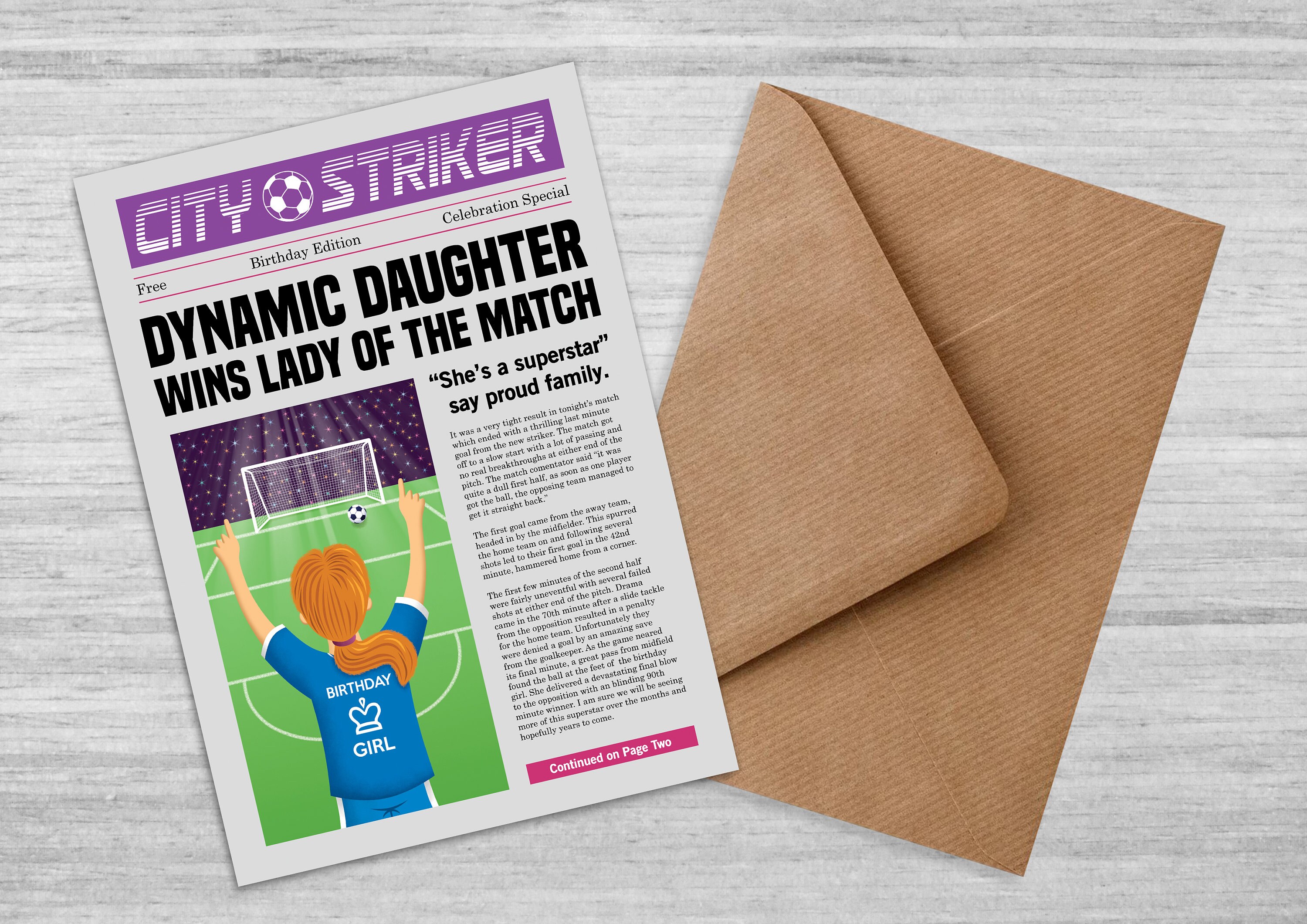 Dynamic Daughter (greetings Card) - Etsy