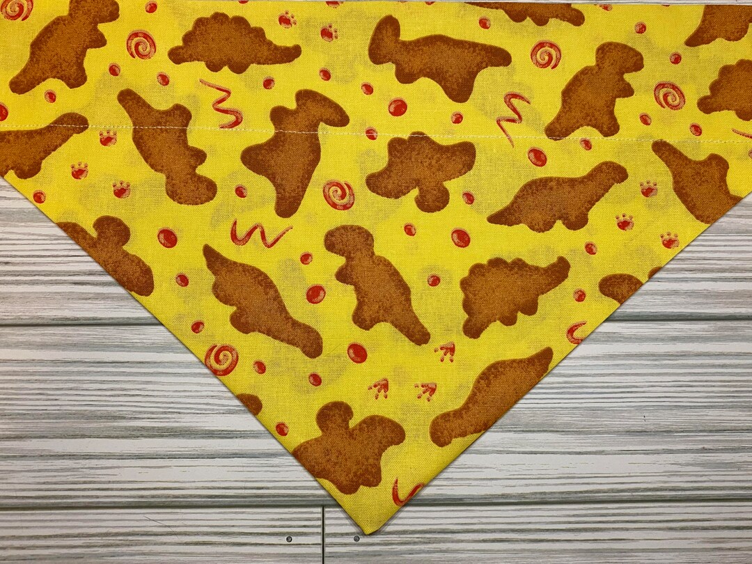 CUSTOM Yellow Dinosaur Nuggets Food With Ketchup over the - Etsy