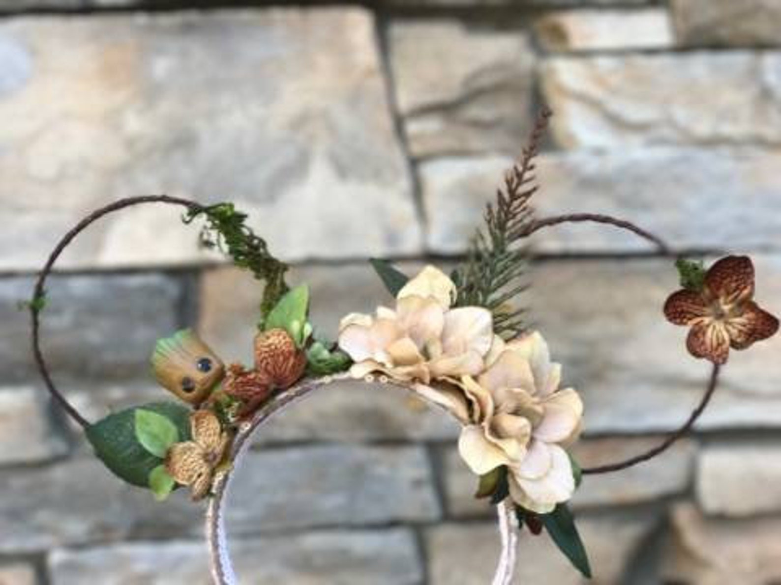 Mouse Headband Floral Mouse Ears Flower Mouse Ears Flower | Etsy