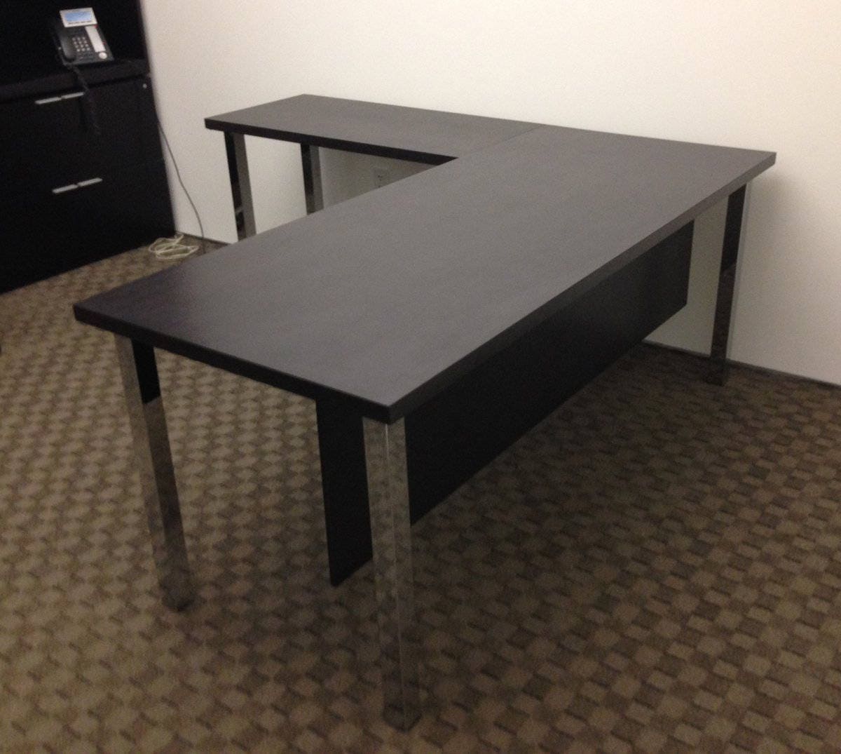 Refined, Heavy Duty Dining Table, Desk, Square Table Legs, 28"H Chrome ...