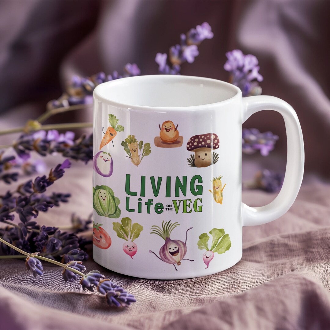 Living Life on the Veg Cute Smiling Watercolor Vegetables Perfect for ...