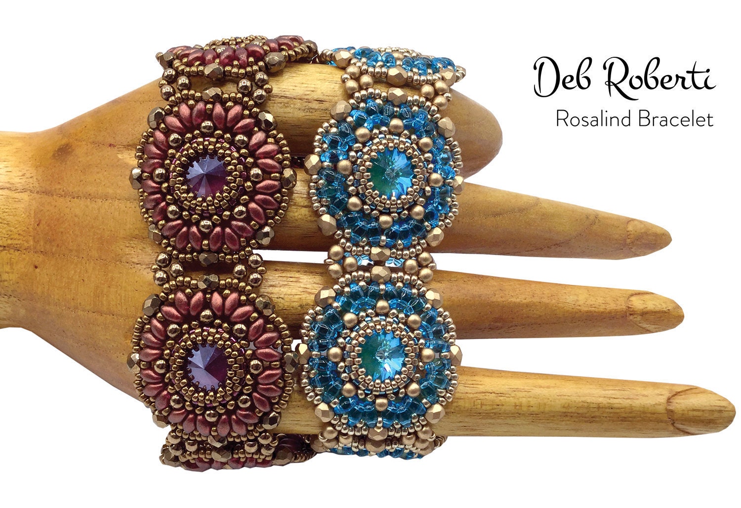 Rosalind Bracelet Beaded Pattern Tutorial by Deb Roberti - Etsy