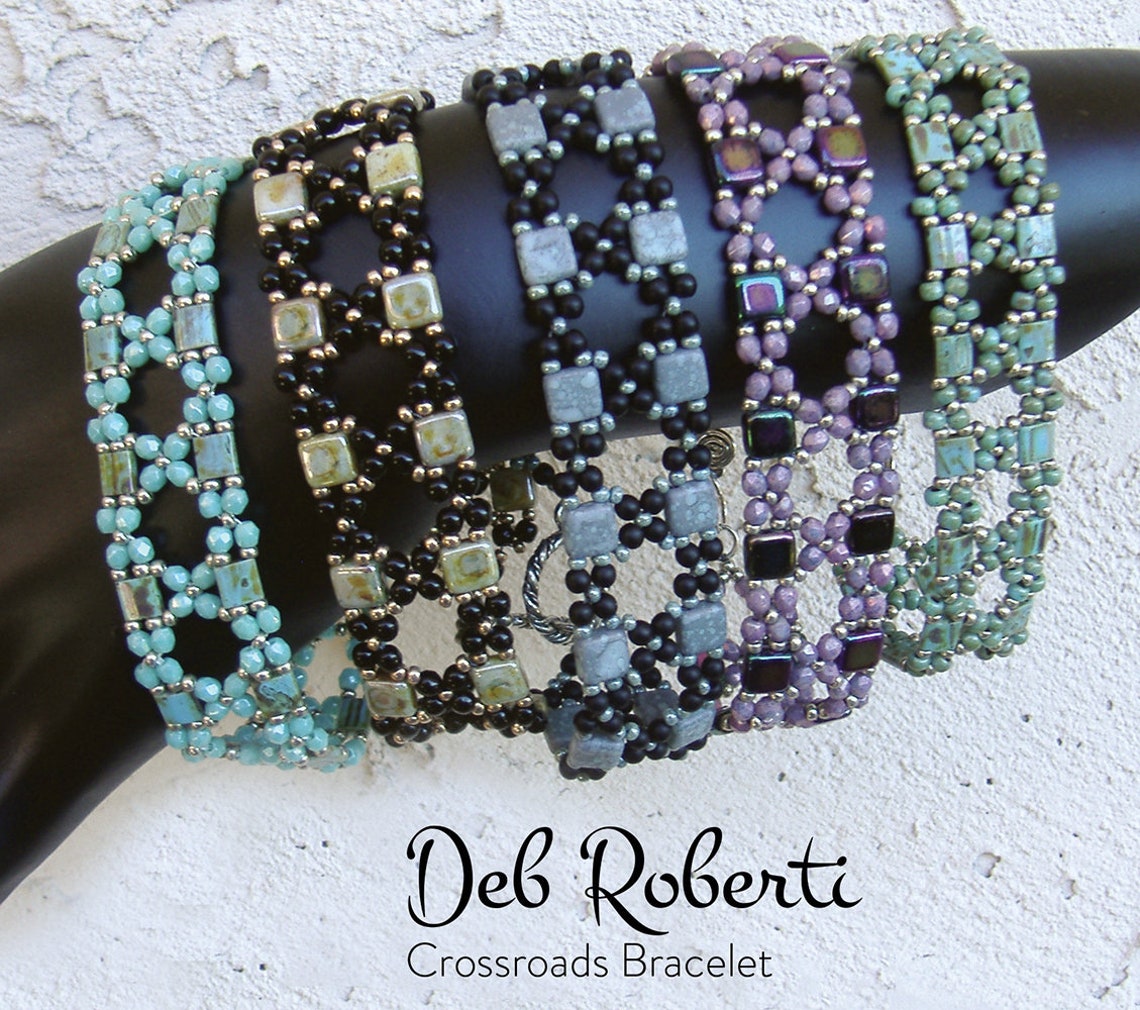 Crossroads Bracelet Beaded Pattern Tutorial by Deb Roberti (digital ...