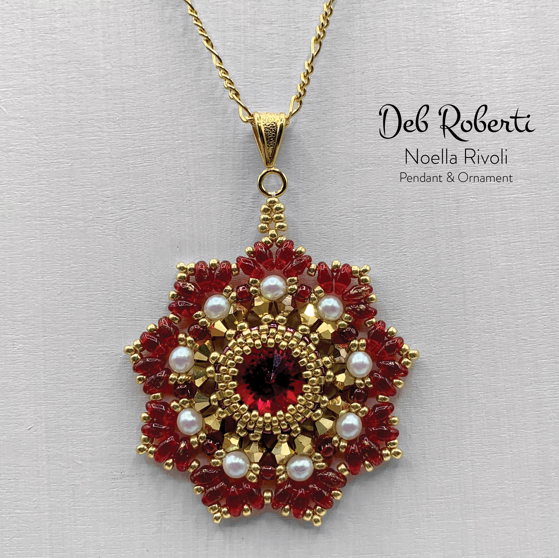 Noella Rivoli Pendant & Ornament Beaded Pattern Tutorial by - Etsy