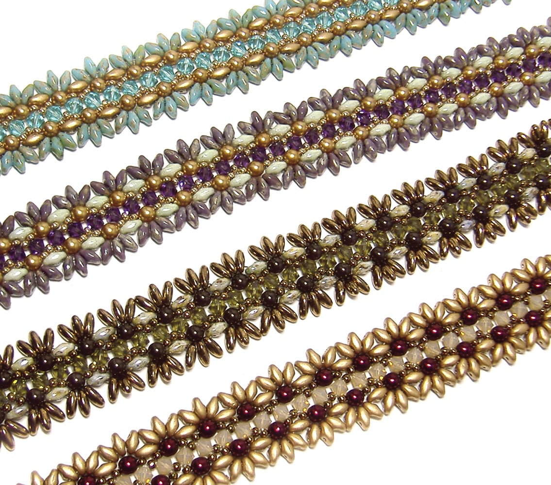Ruffle Bracelet Beaded Pattern Tutorial by Deb Roberti (digital ...