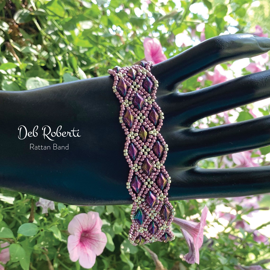 Rattan Band Beaded Pattern Tutorial by Deb Roberti digital - Etsy