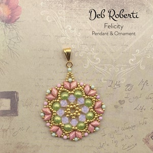 Felicity Pendant & Ornament Beaded Pattern Tutorial by Deb Roberti ...