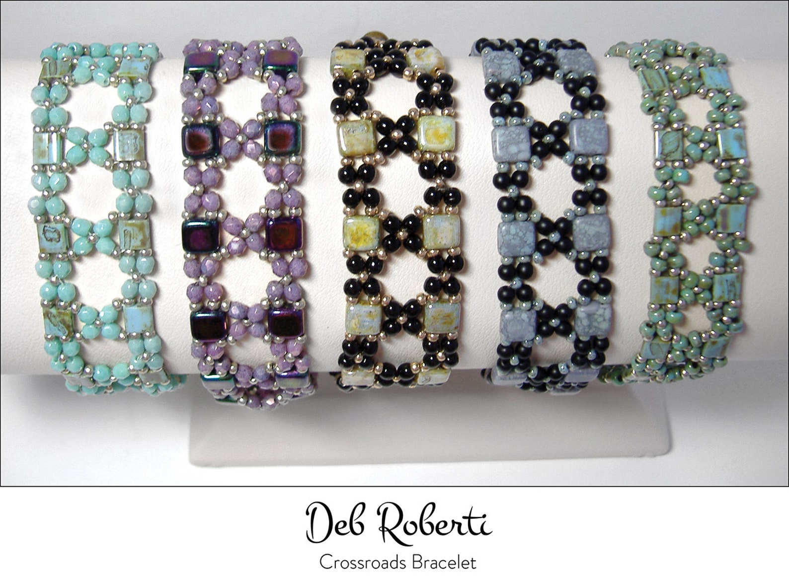 Crossroads Bracelet Beaded Pattern Tutorial by Deb Roberti (digital ...