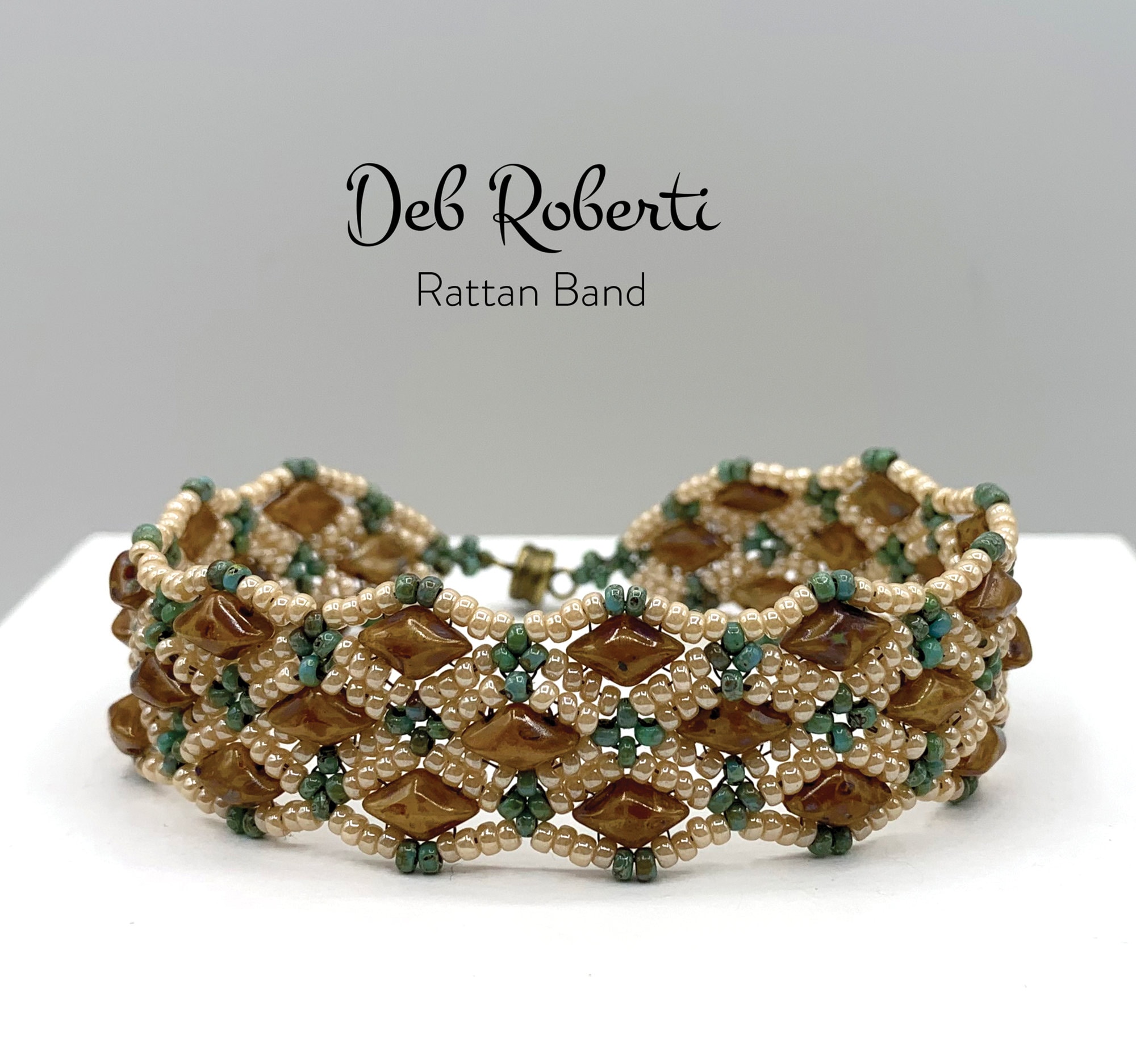 Rattan Band Beaded Pattern Tutorial by Deb Roberti digital - Etsy