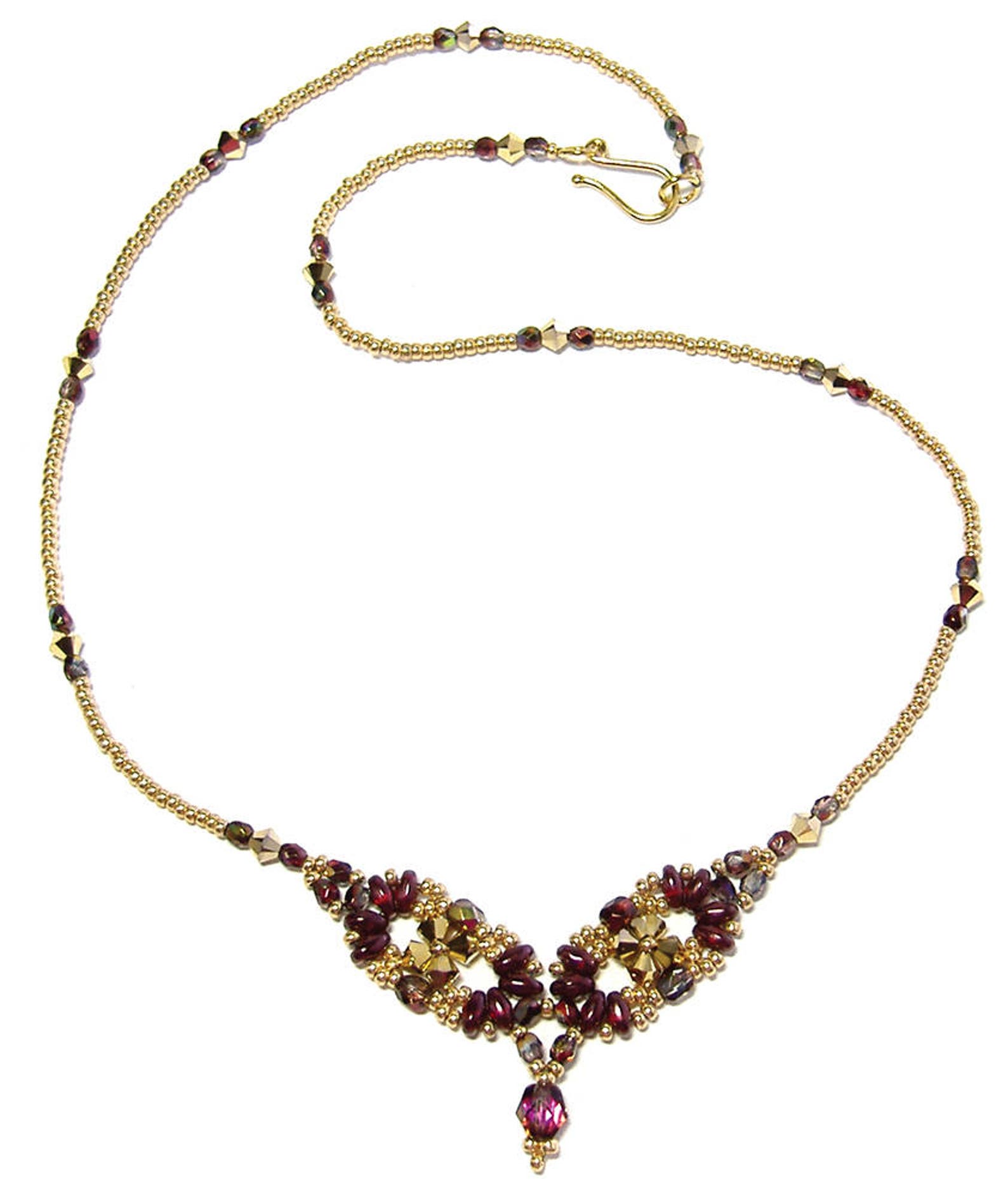 Eclipse Necklaces Beaded Pattern Tutorial by Deb Roberti - Etsy