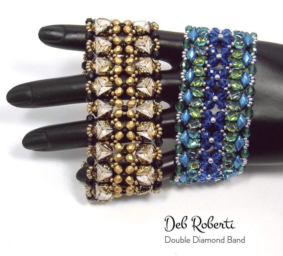 Double Diamond Band Beaded Pattern Tutorial by Deb Roberti (digital ...