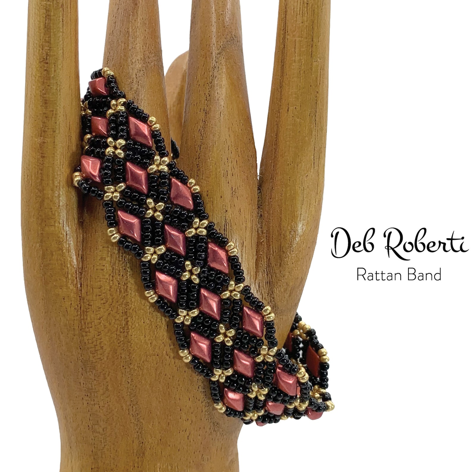 Rattan Band Beaded Pattern Tutorial by Deb Roberti digital - Etsy
